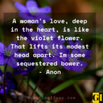 40 Best Love Violet Quotes, Sayings, and Phrases
