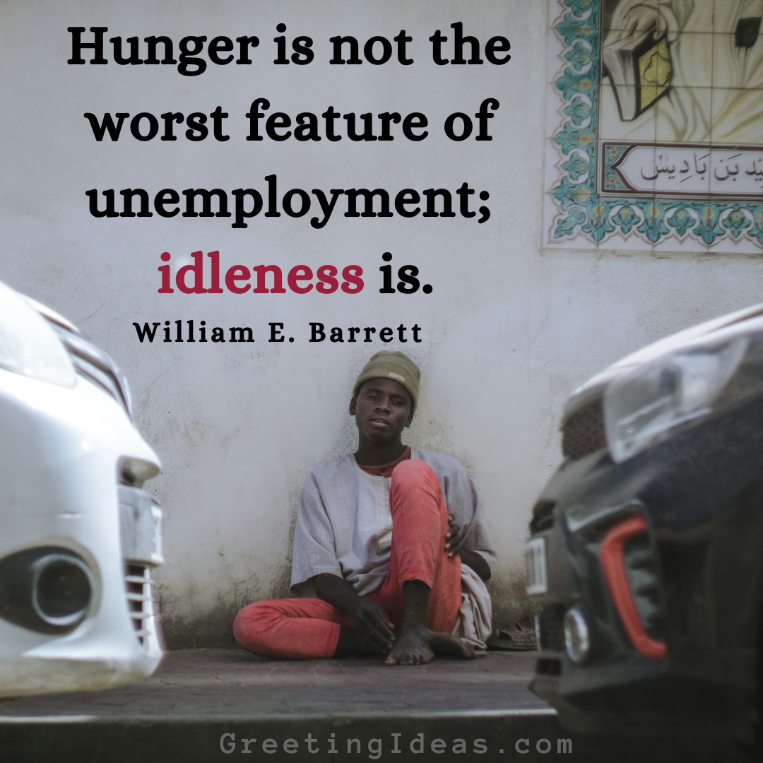 25 Famous Unemployment Quotes Sayings For Youth