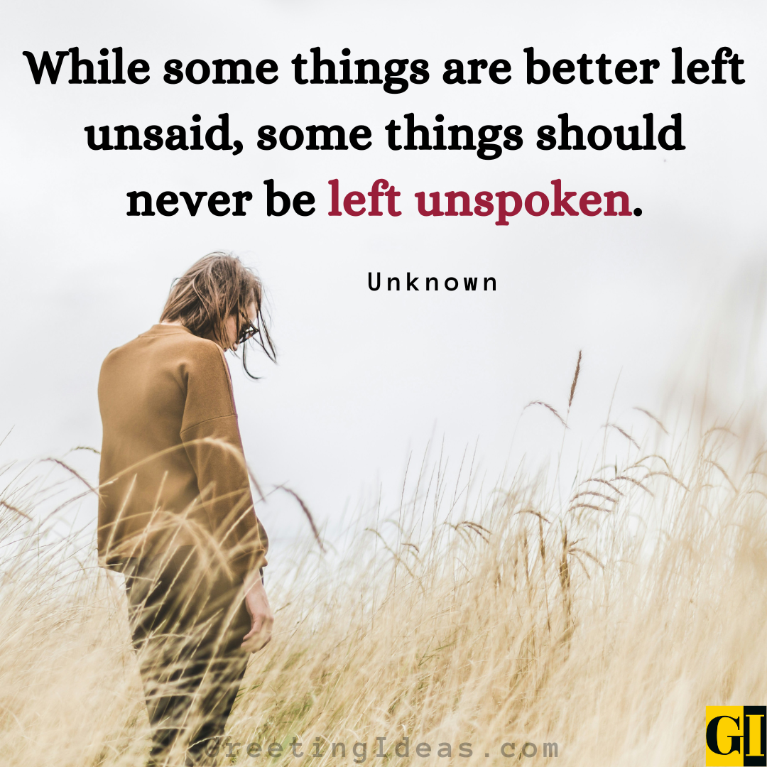 30 Best Words Left Unsaid Quotes In Relationships