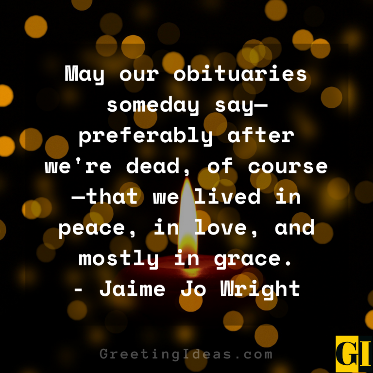 15 Best and Religious Obituary Quotes and Sayings