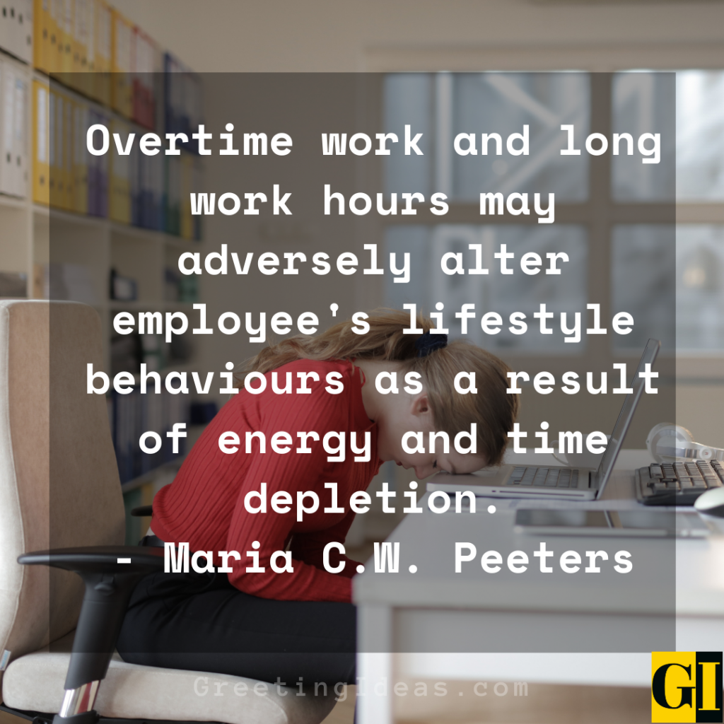 20 Popular Working Overtime Quotes and Sayings