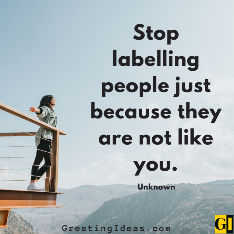 35 Inspiring Don't Label Quotes And Sayings