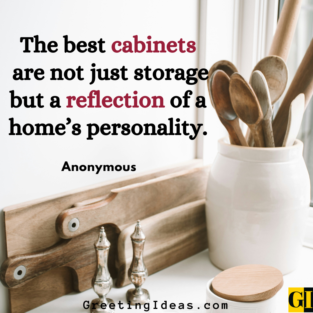 25 Best Cabinet Quotes Sayings For Organised Living