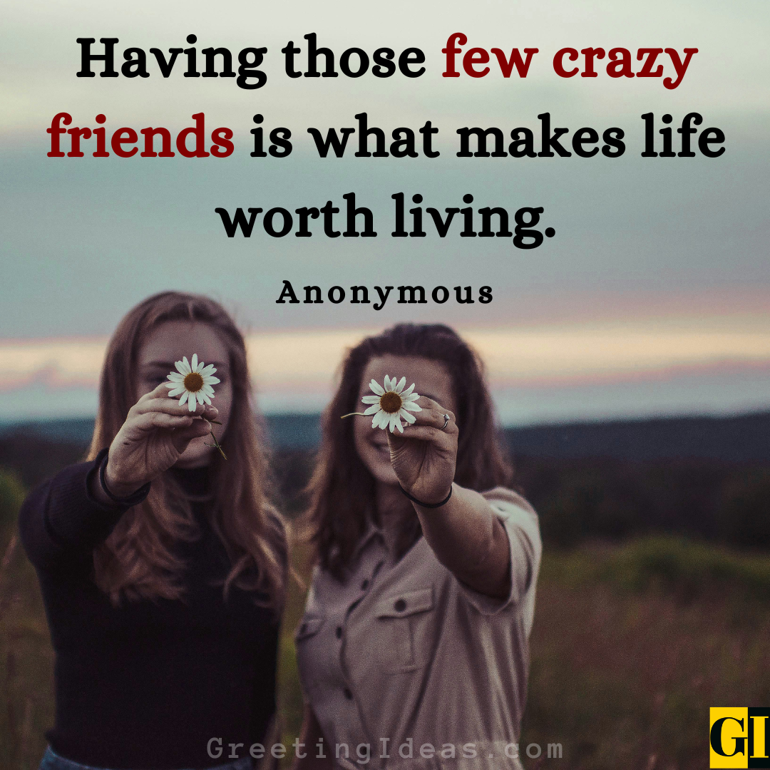 70 Funny Crazy Friends Quotes To Laugh Your Heart Out